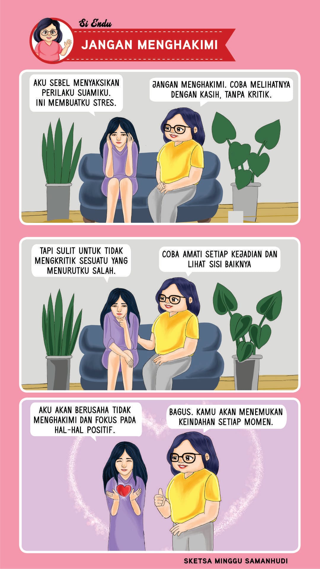 Si Endu – Jangan Menghakimi | Sketsa Minggu Samanhudi